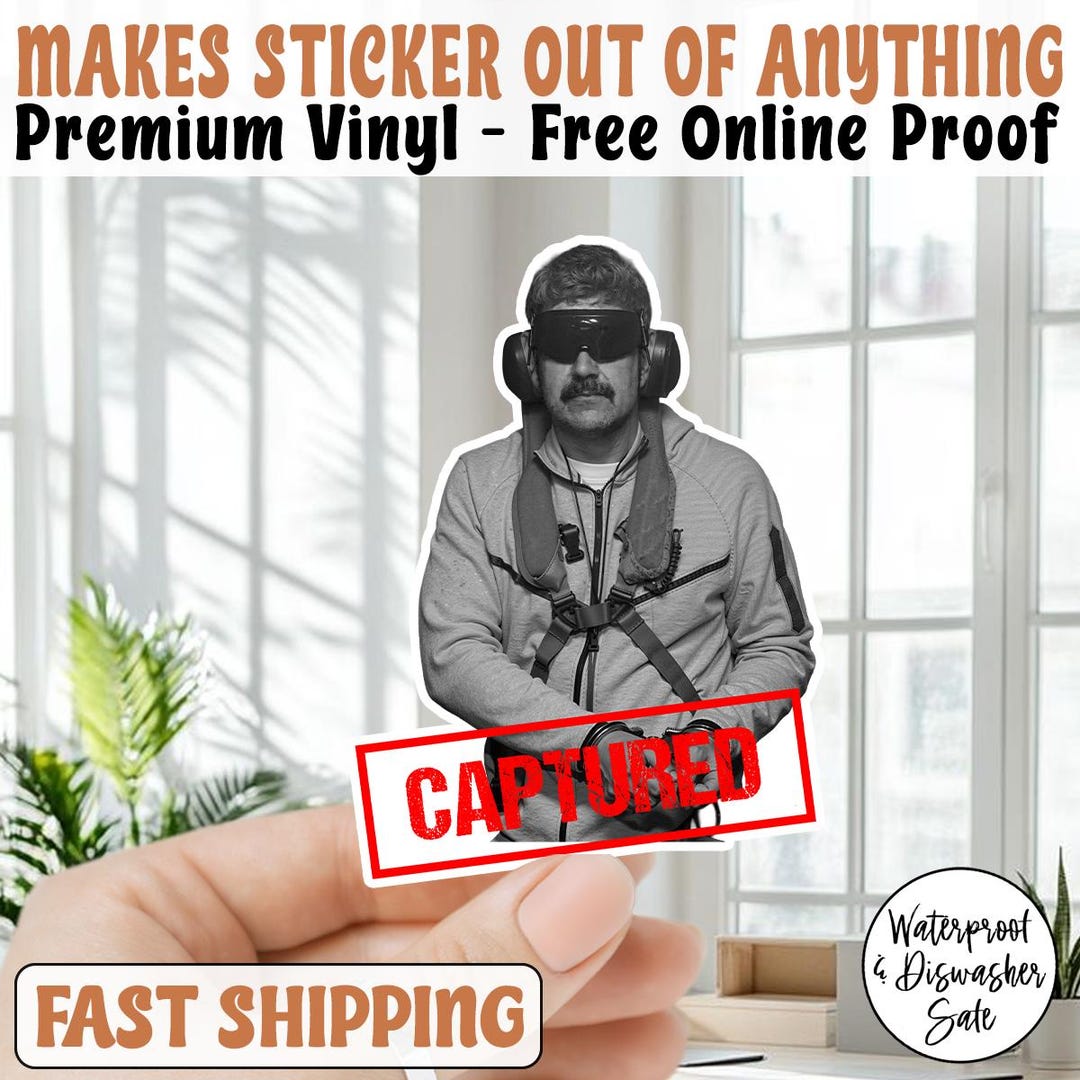 Maduro Captured 2026 Sticker, Venezuela Libre Captured Live Maduro ...