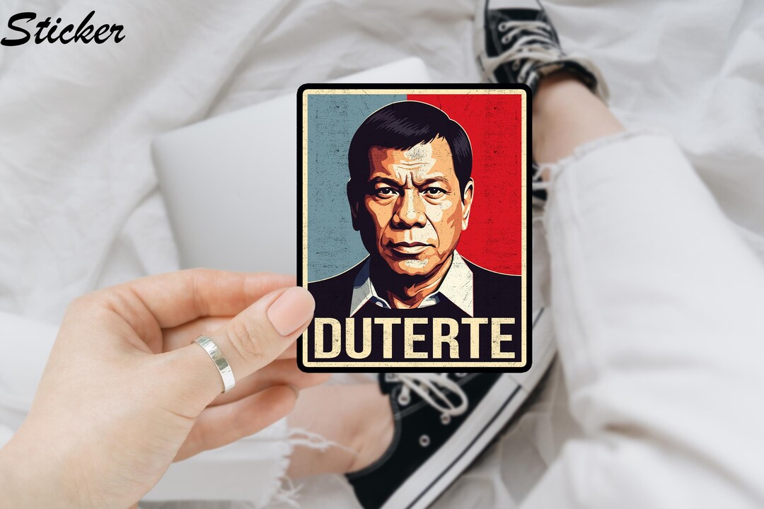 Free Duterte Supporter President Rodrigo Digong Philippines Sticker/car ...