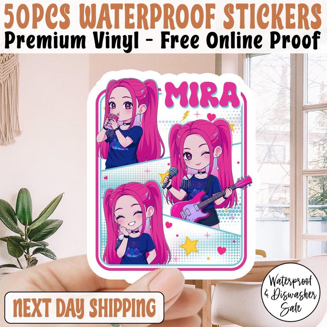 Mira Chibi Huntrix Kpop Demon Hunter Sticker, KPOP MIRA Sticker, Huntr ...