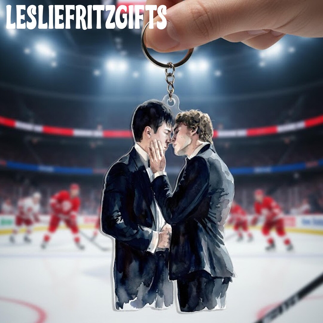 Heated Rivalry Watercolor Acrylic Keychains / Bag Charms, Team Rozano ...