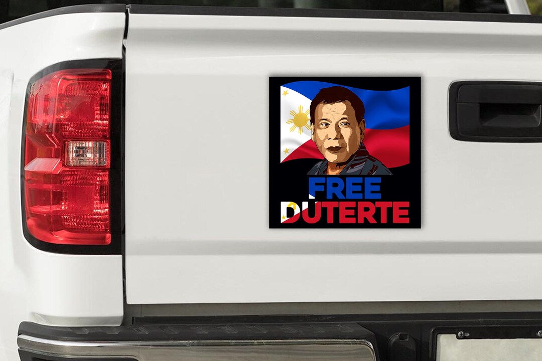 Free Duterte Filipino Car Magnet, I Stand for PRRD Sticker, I'm Not A ...