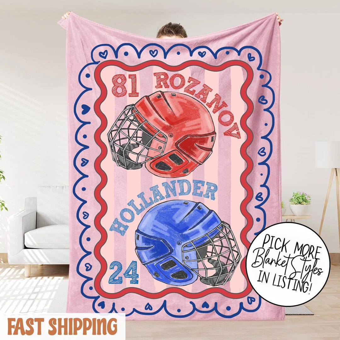 Hollander Rozanov Poster Heated Rivalry Blanket, Team Hollanov Blanket ...