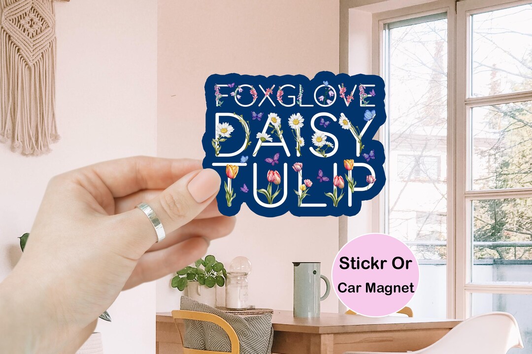 Foxglove Daisy Tulip FDT Anti Trump Sticker/car Magnet, Fdt Sticker ...