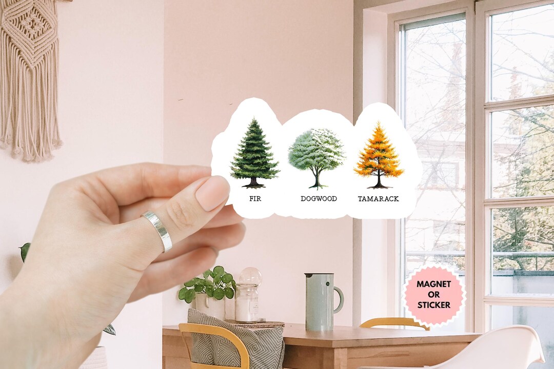 Subtle Tree Fir Dogwood Tamarack FDT Anti Trump Sticker/car Magnet ...