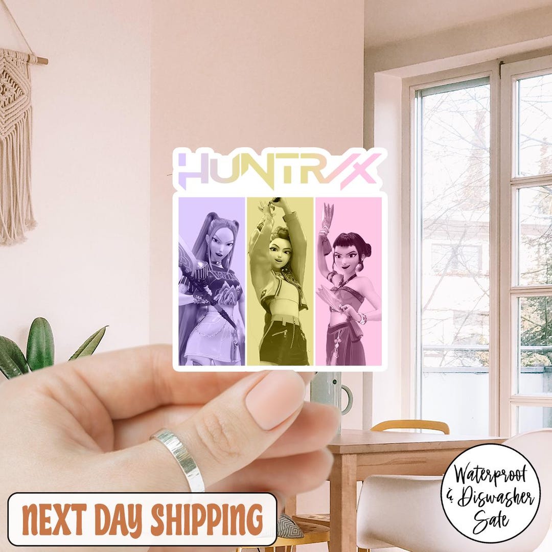 Huntrix Kpop Demon Hunters Sticker/car Magnet , Kpop Saja Boys Sticker ...