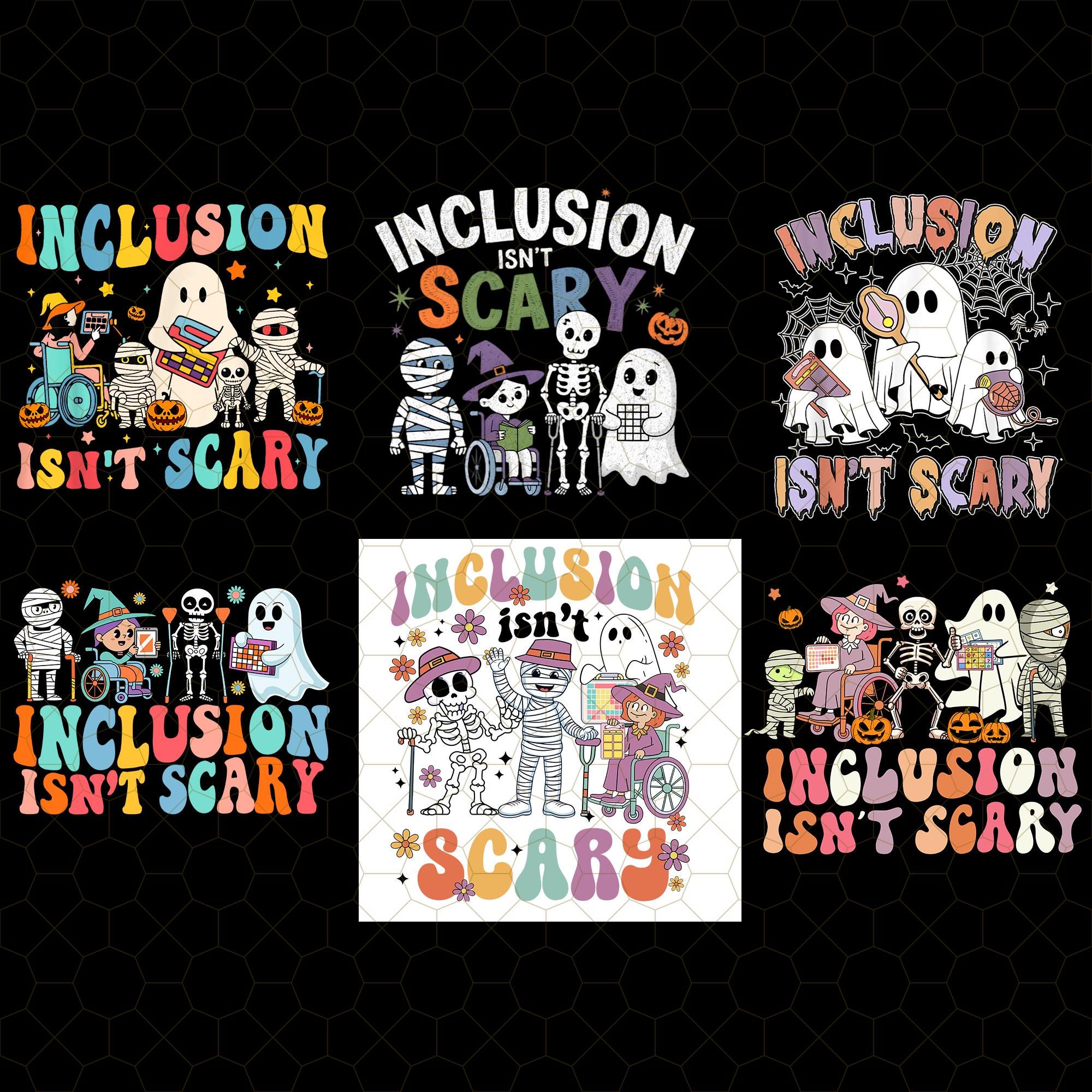 Inclusion Isn't Scary Png, SLP Halloween Png, Sped Teacher Png,skeleton ...