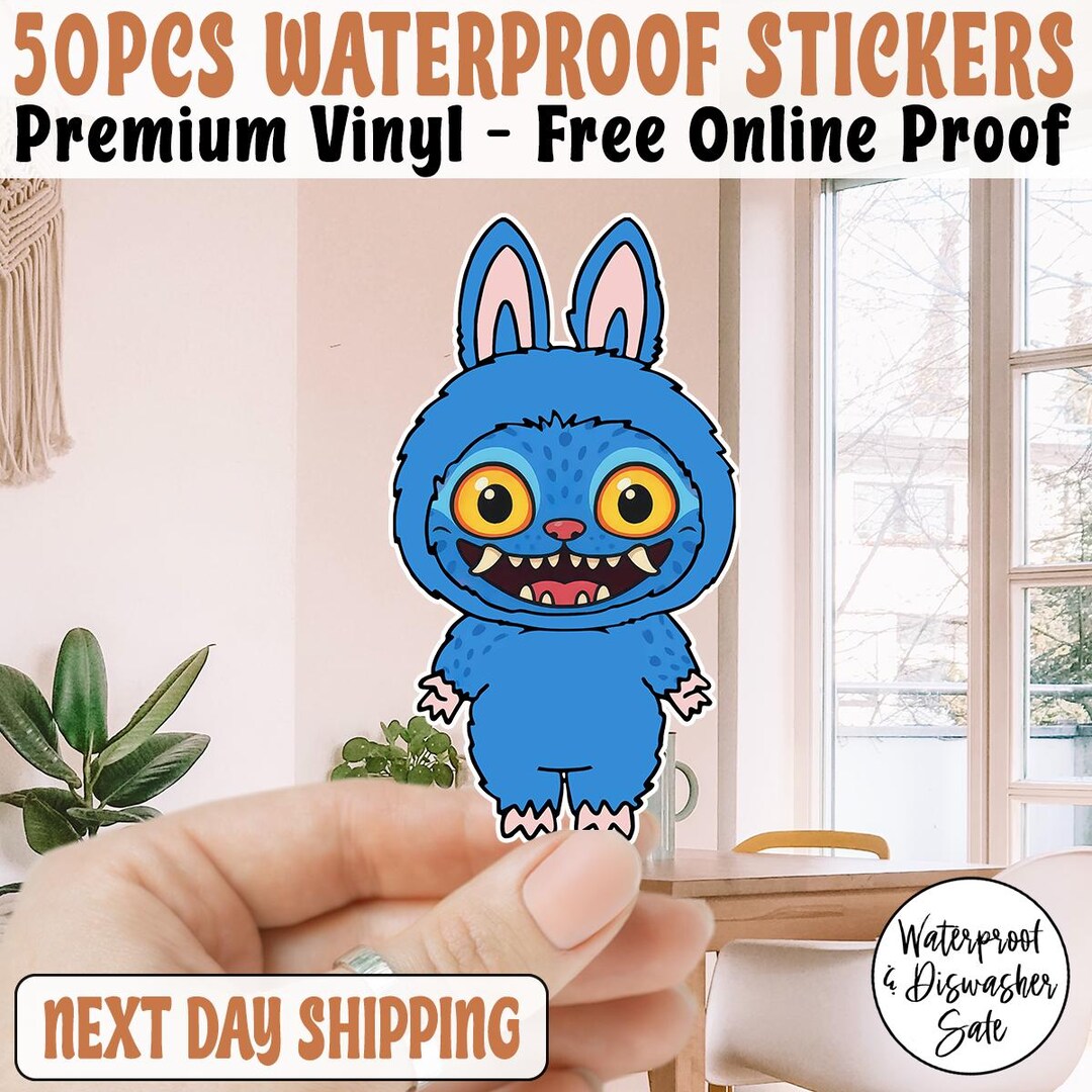 Huntrix Kpop Demon Derpy Tiger Labubu Sticker/car Magnet, Kpop Demon ...