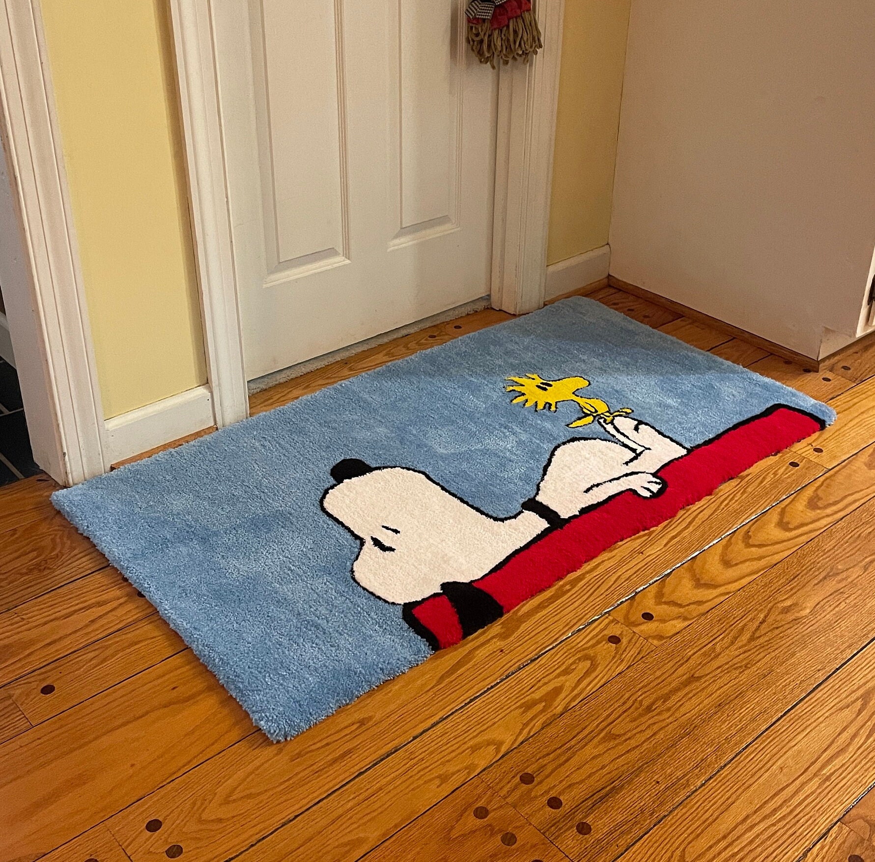 Snoopy and Woodstock Tufted Rug - Etsy