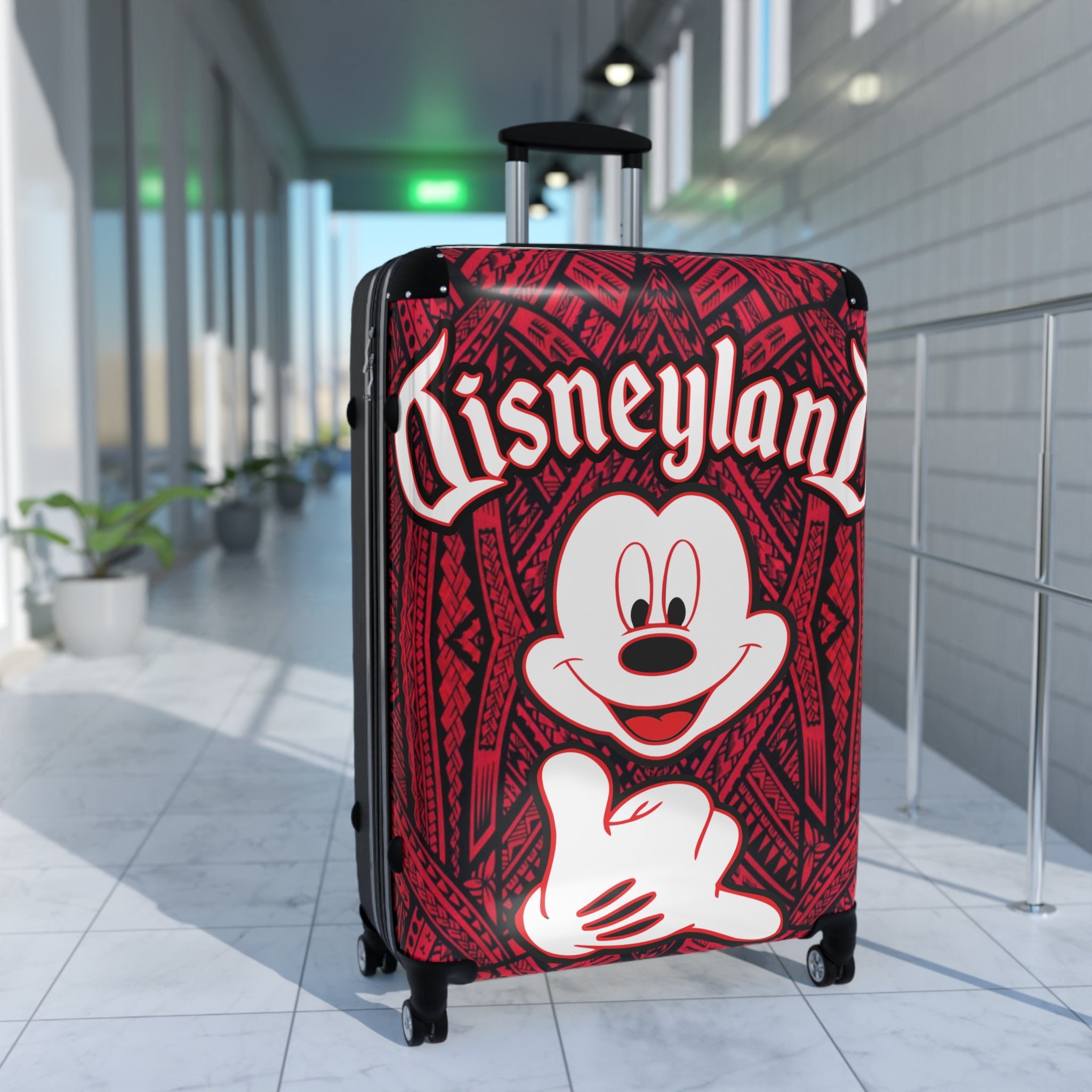 Polynesian style Disneyland Mickey Mouse shaka Suitcase sold by Stupor ...
