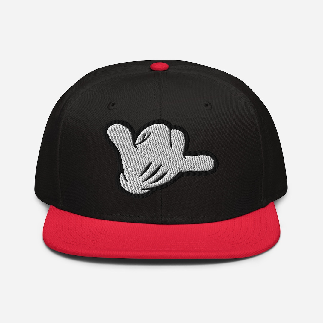 Snapback Mickey Mouse Shaka Hat - Etsy