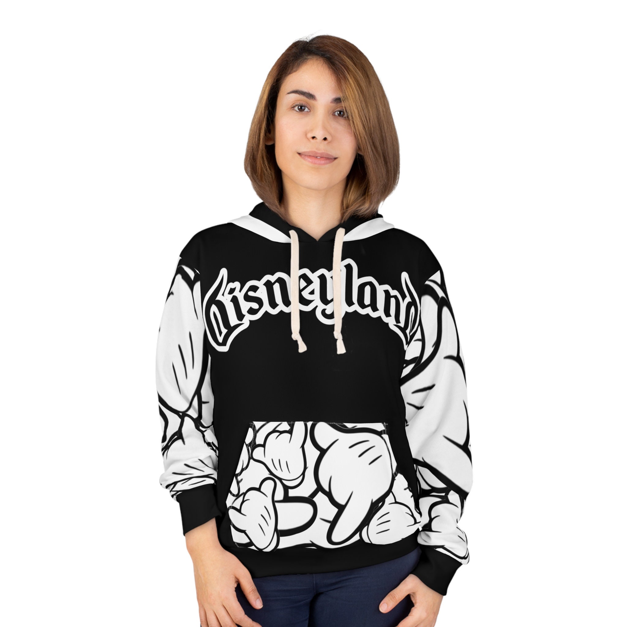 Disneyland Mickey Mouse Shaka Unisex Pullover Hoodie (AOP) - Etsy