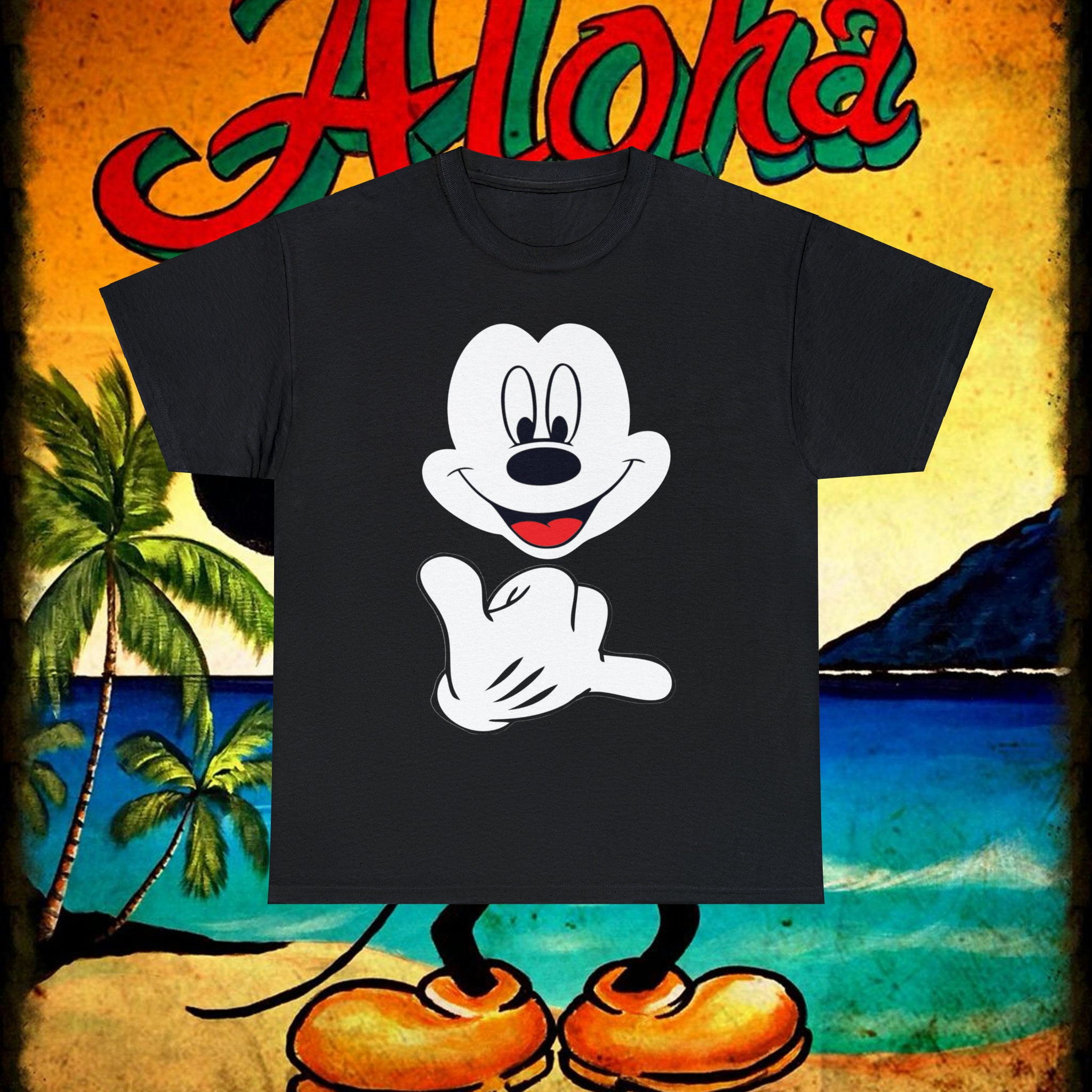 Disney's Mickey Mouse Shaka Hang Loose Shirt. - Etsy