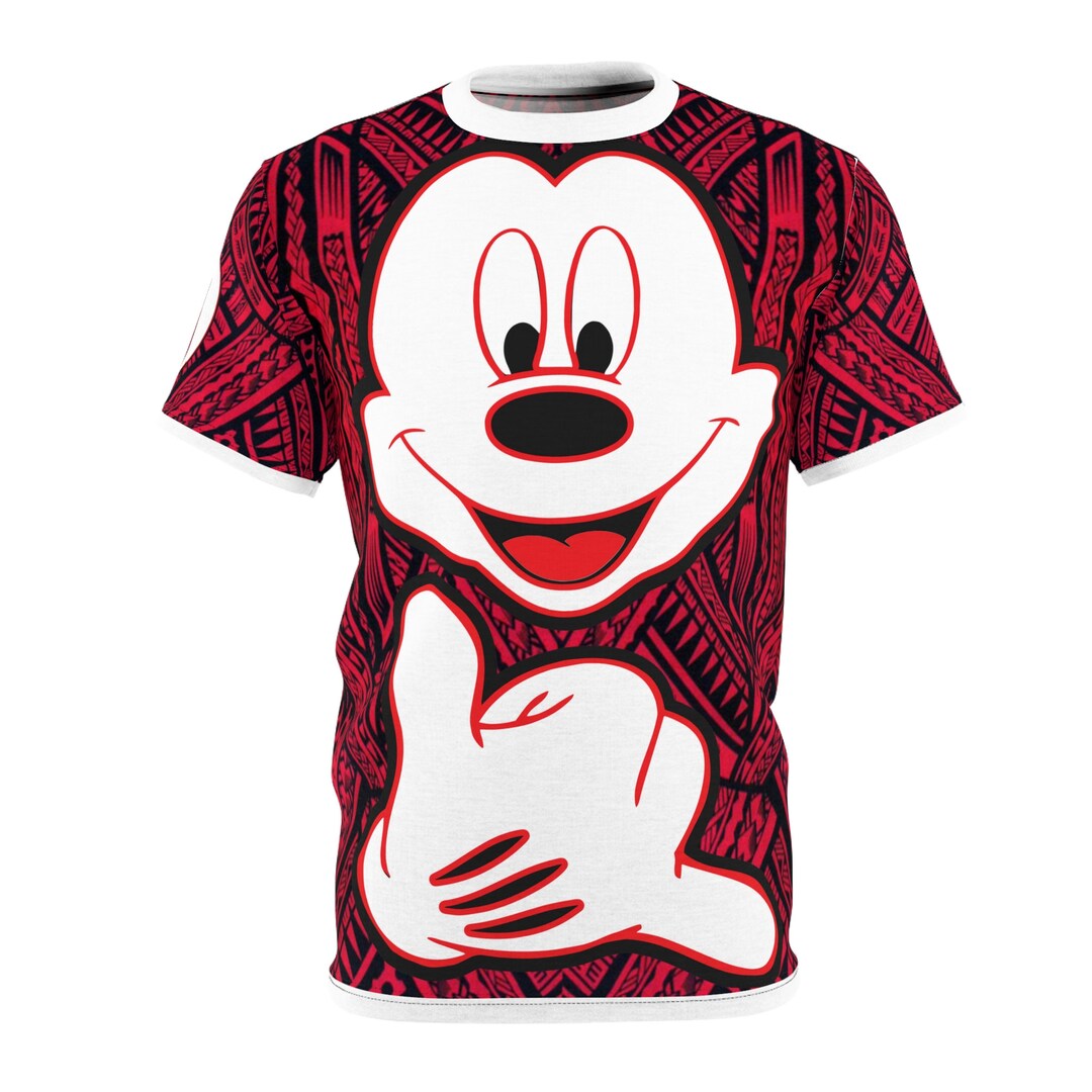 Polynesian Style Disney Mickey Mouse Shaka Shirt - Etsy