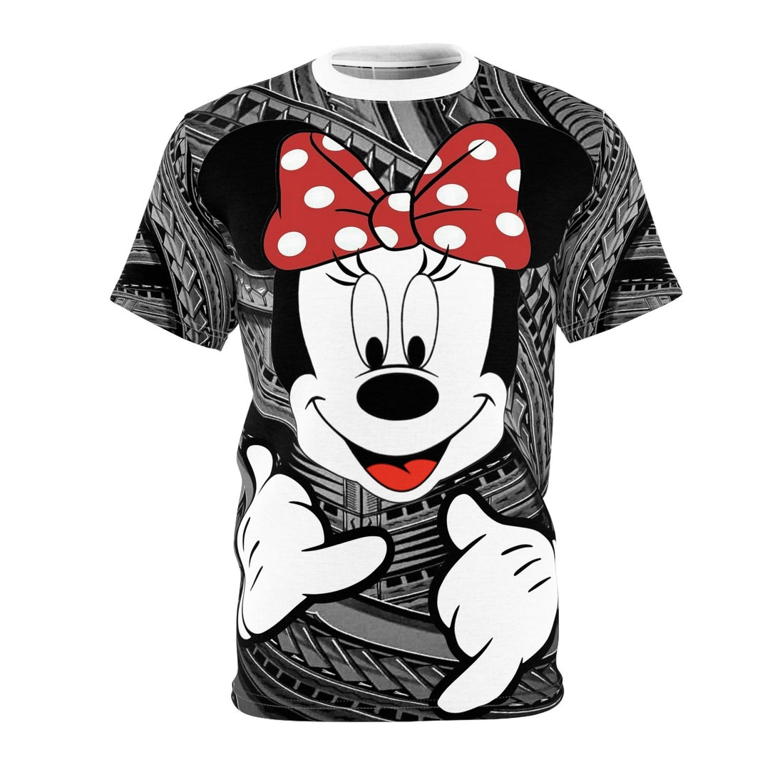 Unisex Polynesian Style Minnie Mouse Shaka Cut & Sew Tee AOP - Etsy