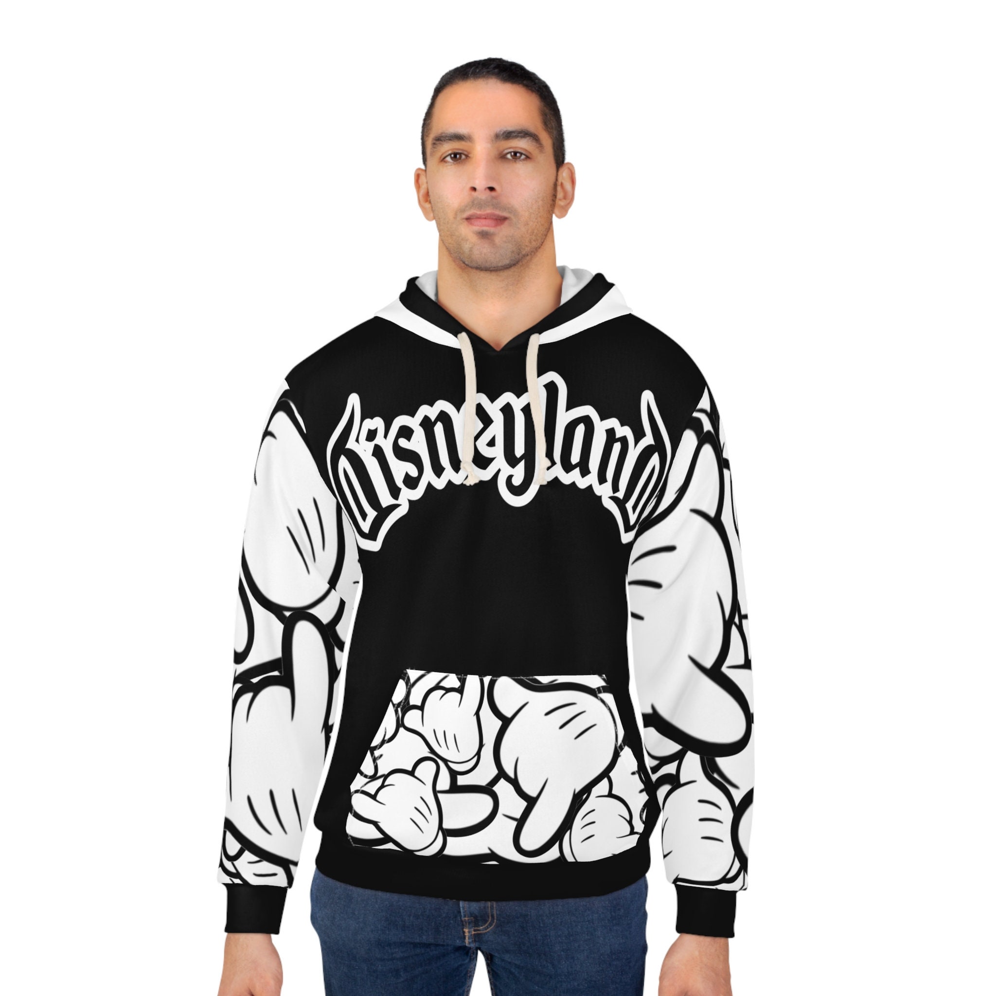 Disneyland Mickey Mouse Shaka Unisex Pullover Hoodie AOP - Etsy