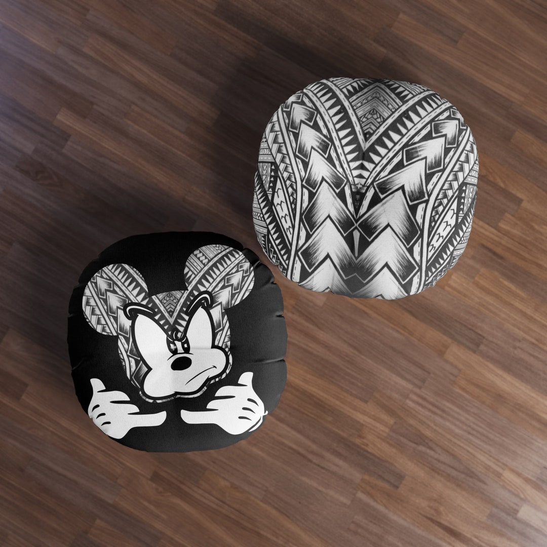 Polynesian Style Mickey Mouse Shaka 1 Pillow With 2-sided Print Tufted ...