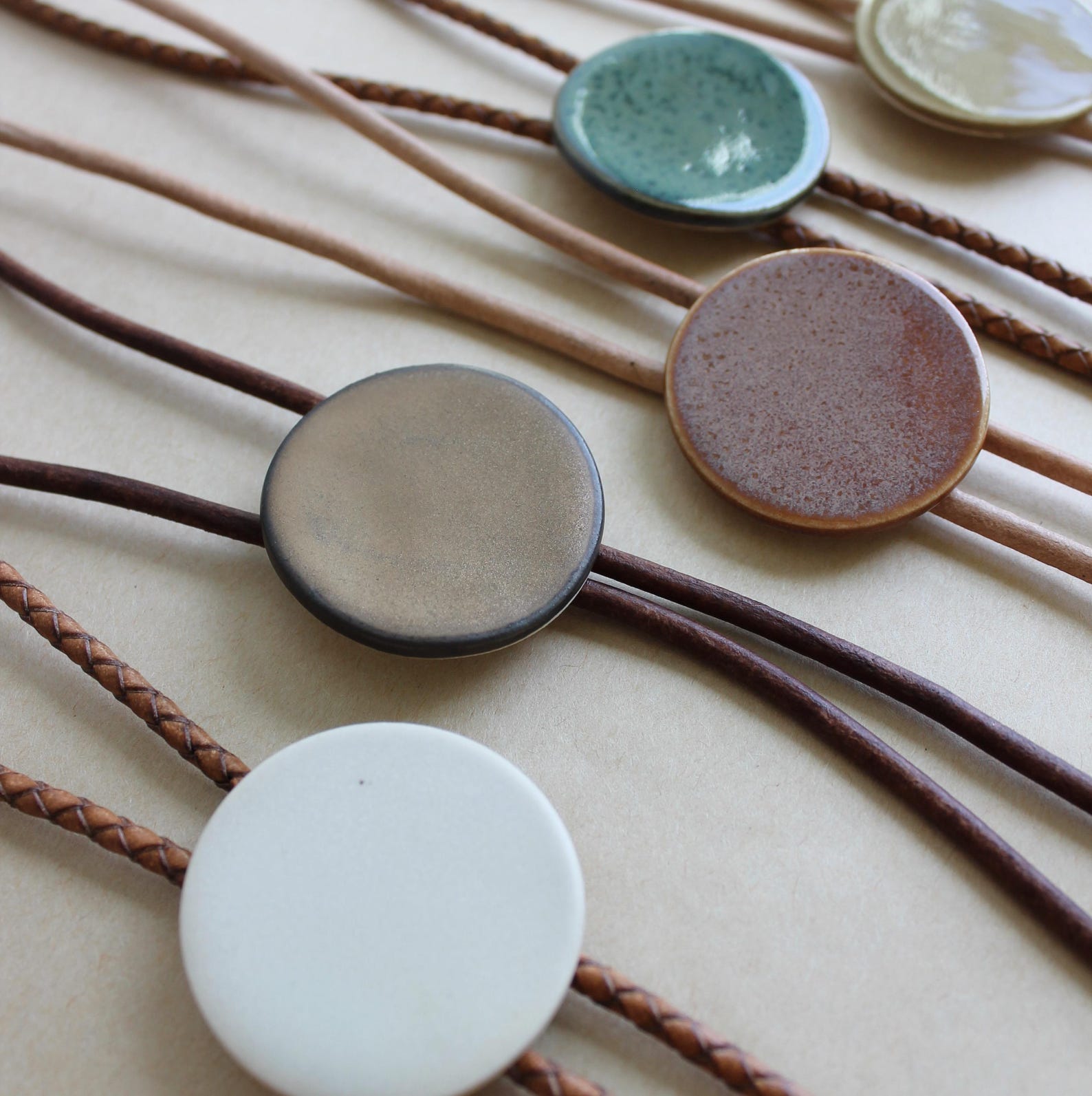 Bolo Tie, Ceramic Bolo Tie, Custom Bolo Tie, White Bolo Tie, Bolo ...