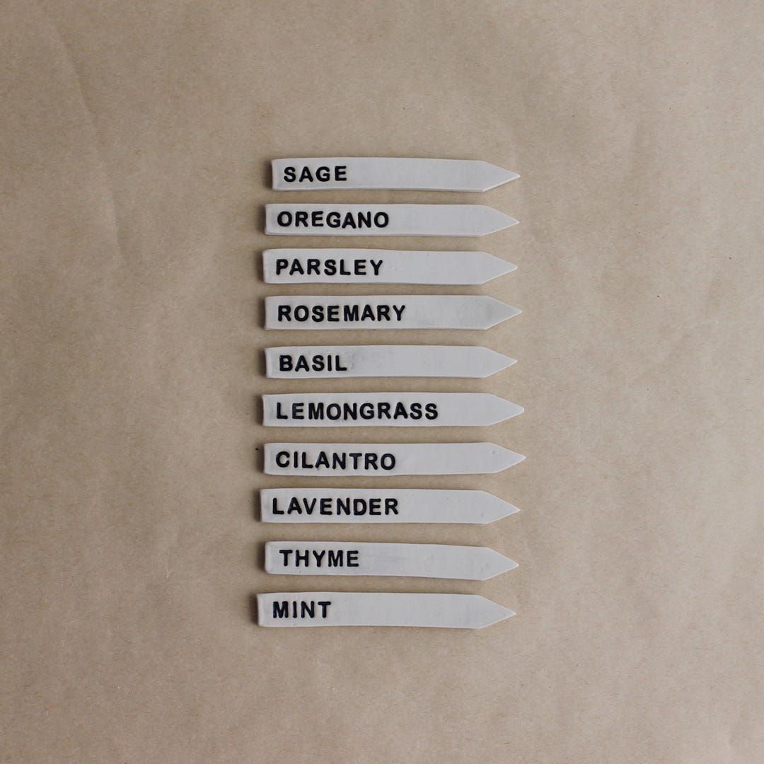 Herb Markers, Garden Stakes, Garden Tags, Garden Labels, Herb Labels ...