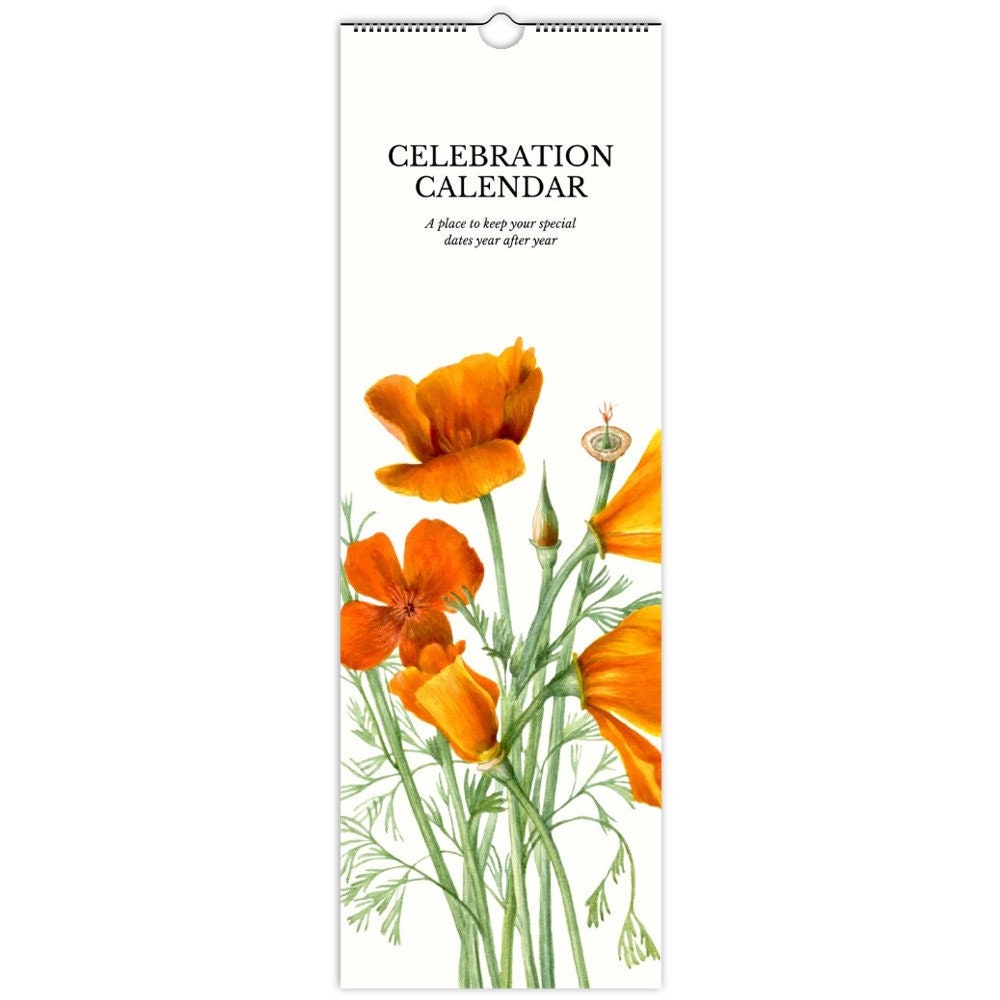 Perpetual Calendar, Birthday Calendar, Celebration Calendar, Wall ...