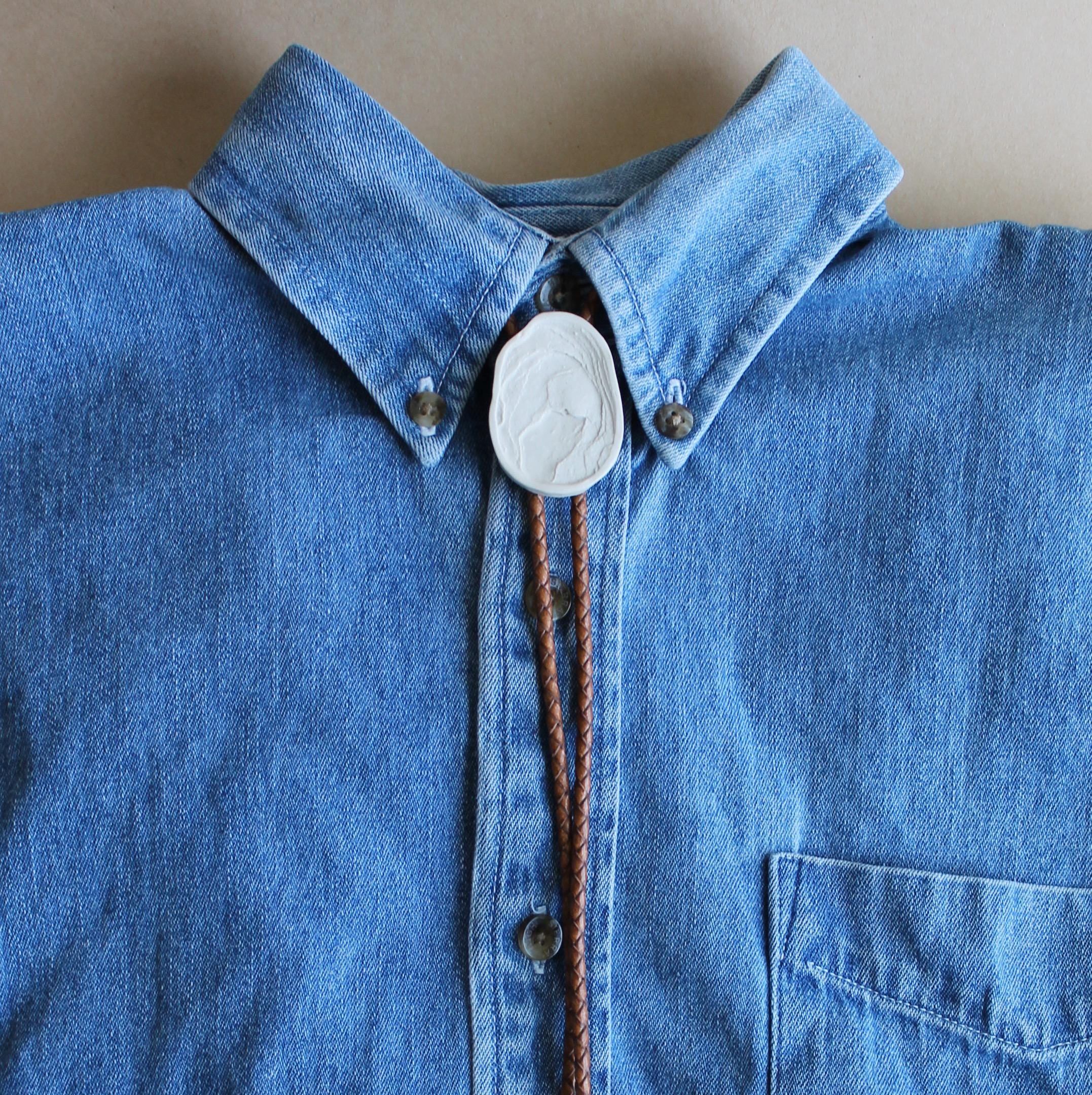 Bolo Tie, Ceramic Bolo Tie, Custom Bolo Tie, White Bolo Tie, Bolo ...