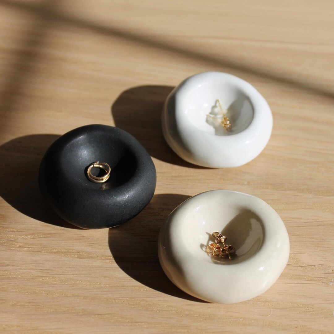 Jewelry Dish, Earring Dish, Earring Tray, Ceramic, Trinket Dish, Ring ...