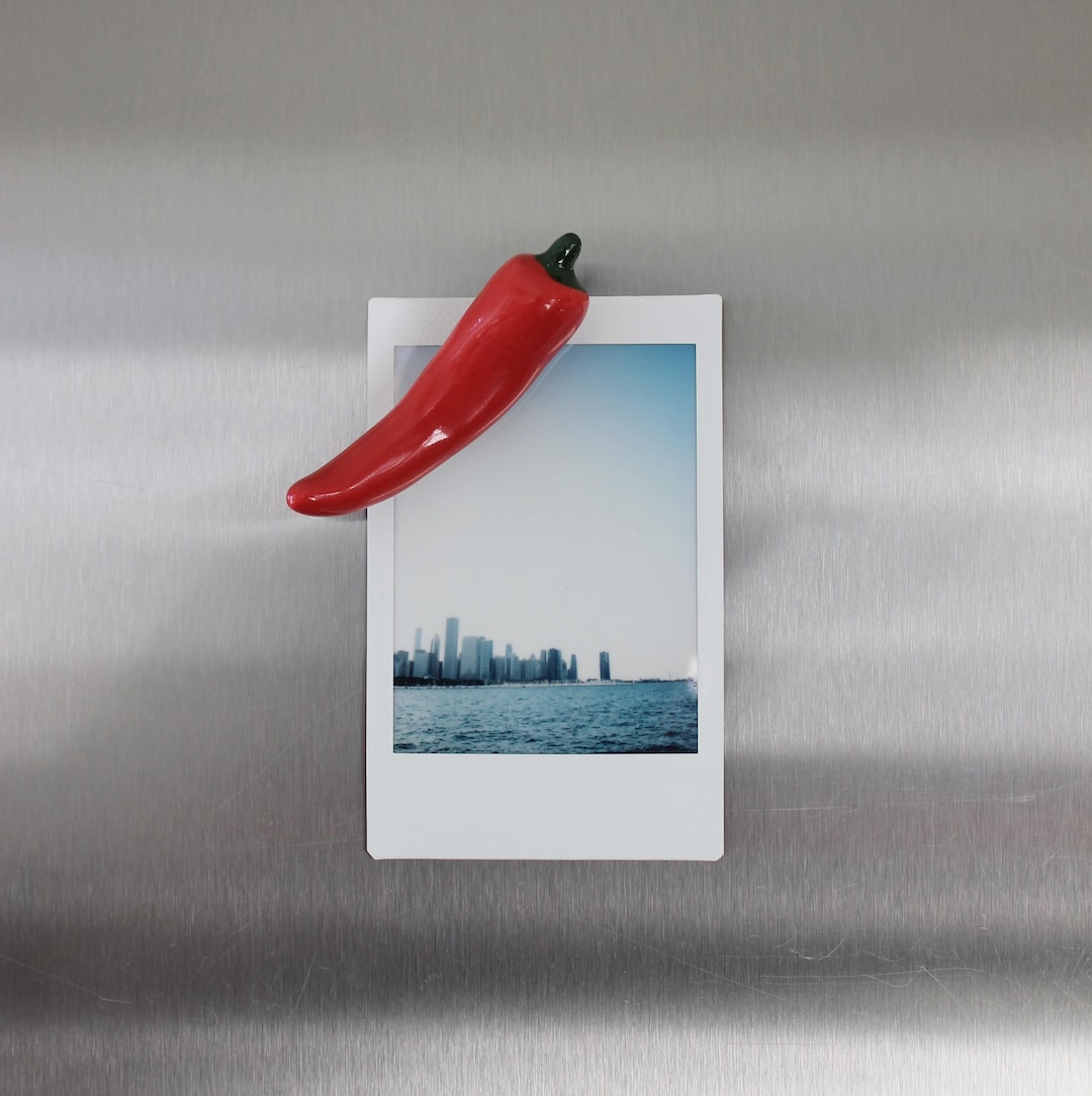 Ceramic Magnet, Ceramic Chili Pepper, Food Magnet, Clay Magnets, Fridge ...