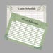 Botanical Classroom Schedule Printable: Teacher Planner (A4 Digital ...