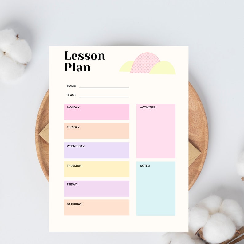 Lesson Plan Template, Simple Lesson Plan Template for Educators ...