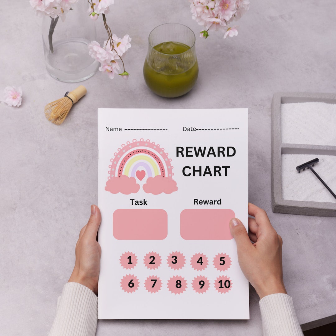 Reward Chart Printable, Reward Sticker Chart, Kids Prize Chart, Toddler ...