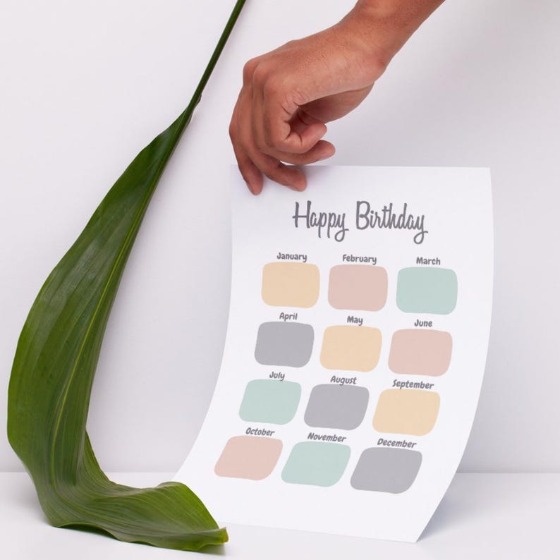 Happy Birthday Poster Kids Birthday Months Celebrate Student Birthday ...