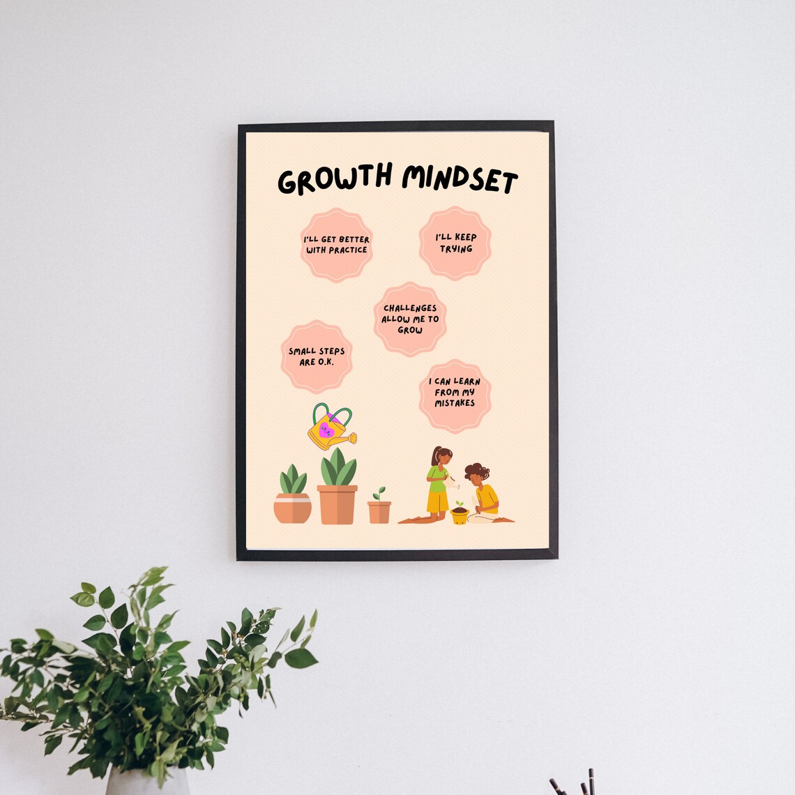 Growth Mindset Printable Classroom Decor Kids Affirmation Print ...
