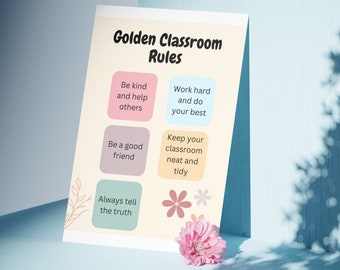 Classroom Golden Rules Poster - Etsy