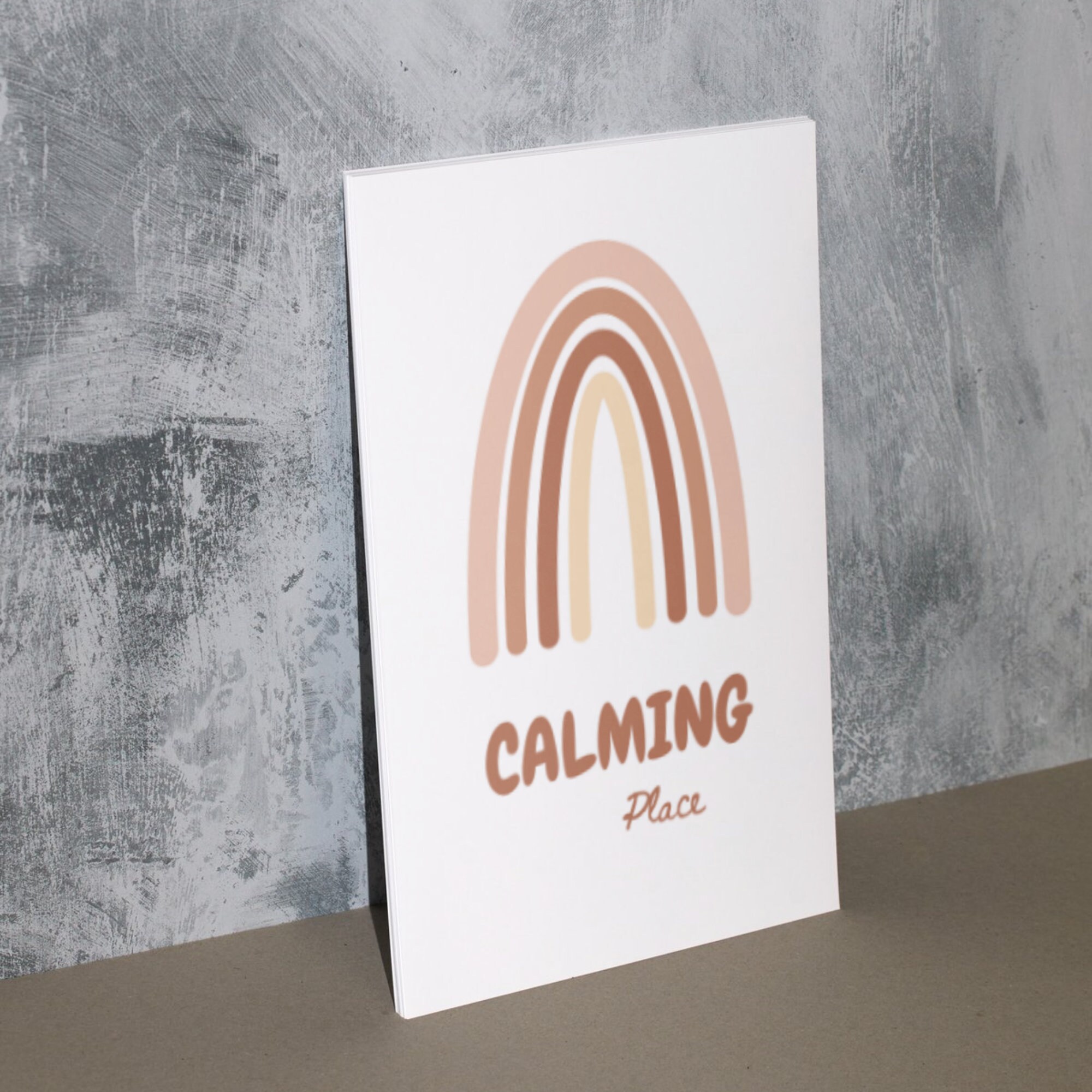 Calming Place Poster Mental Health Classroom Poster Instant Print Relax ...