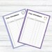 Classroom Attendance Printable Form School Register Custom Class Roster ...