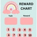 Reward Chart Printable Sticker Kids Prize Toddler Reward Chart ...