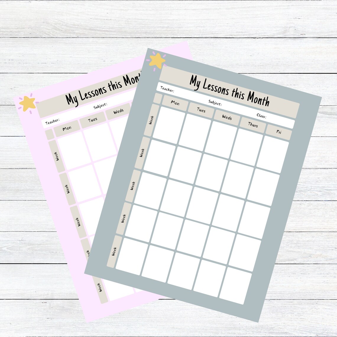 Monthly Lesson Plans Students Simple Planner for Homeschool Educators ...