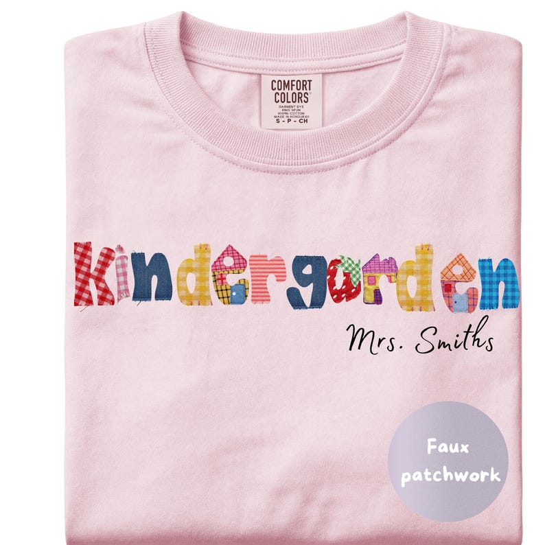 Teacher Team Shirts, Faux Patchwork, Comfort Colors Back to School ...