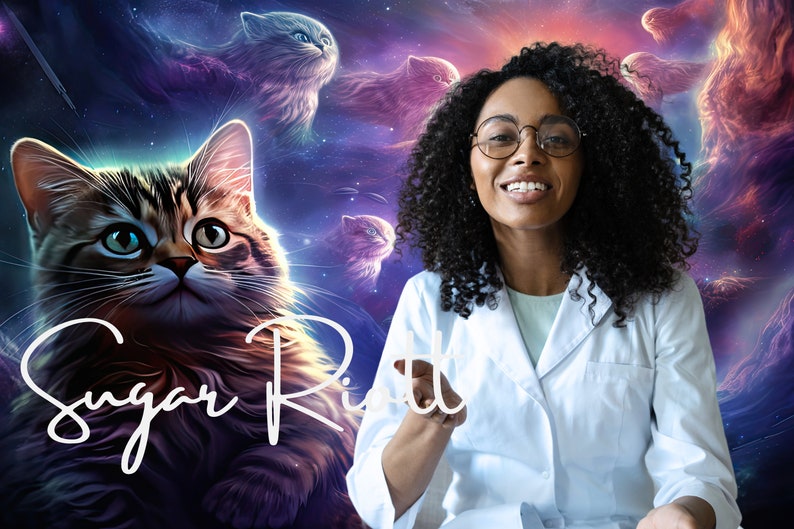 12 Disturbing Cosmic Cats in Space Backgrounds, Felines, Kittens ...