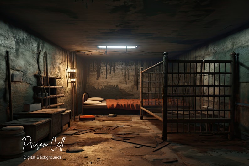 12 Prison Cell Digital Backgrounds for Zoom Team Calls, Stock Photos ...