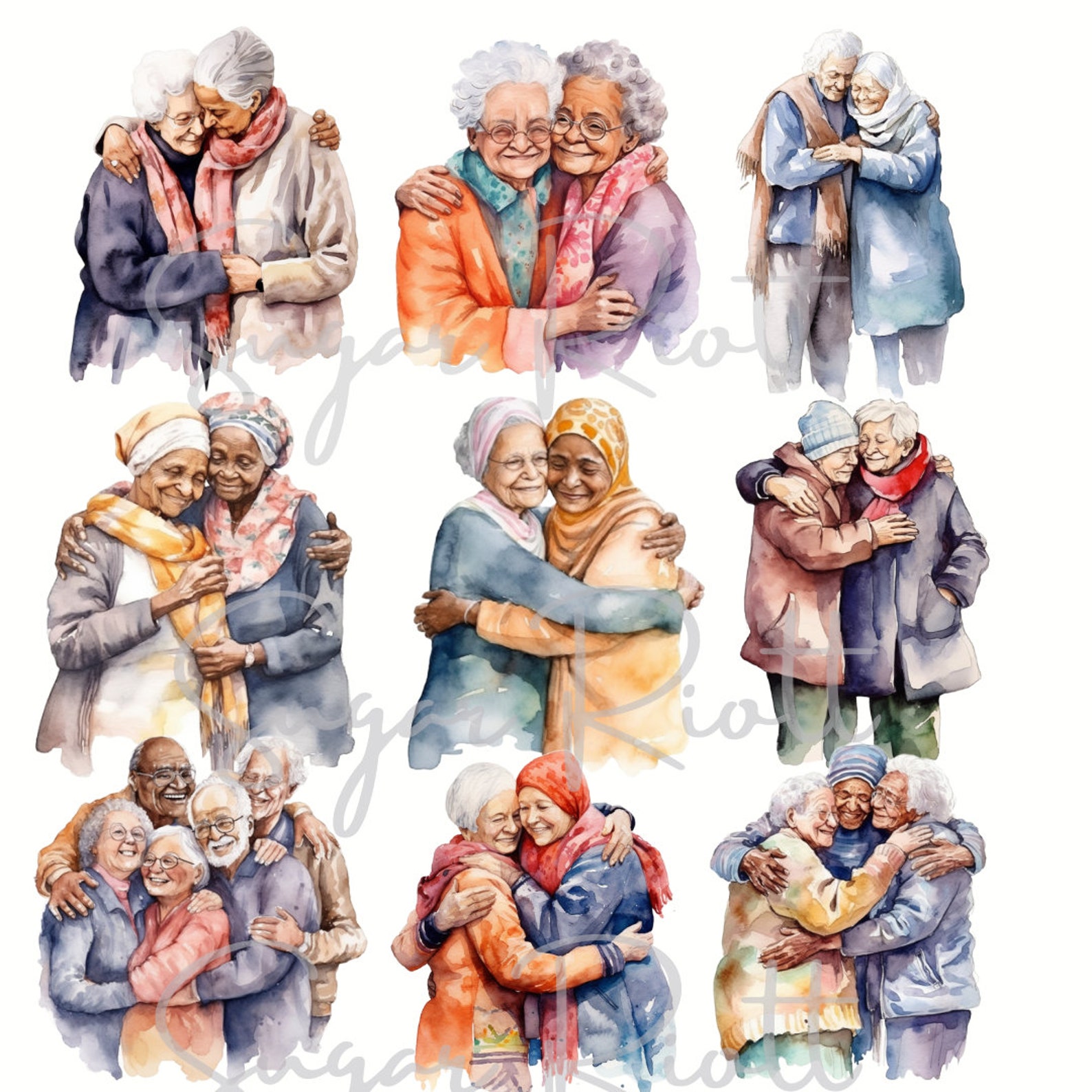 Elderly Friendship, Hugging, Loving, Caring, Aging, Relationships ...