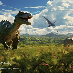 12 Dinosaur Digital Backgrounds for Zoom, Twitch, Teams, Skype ...