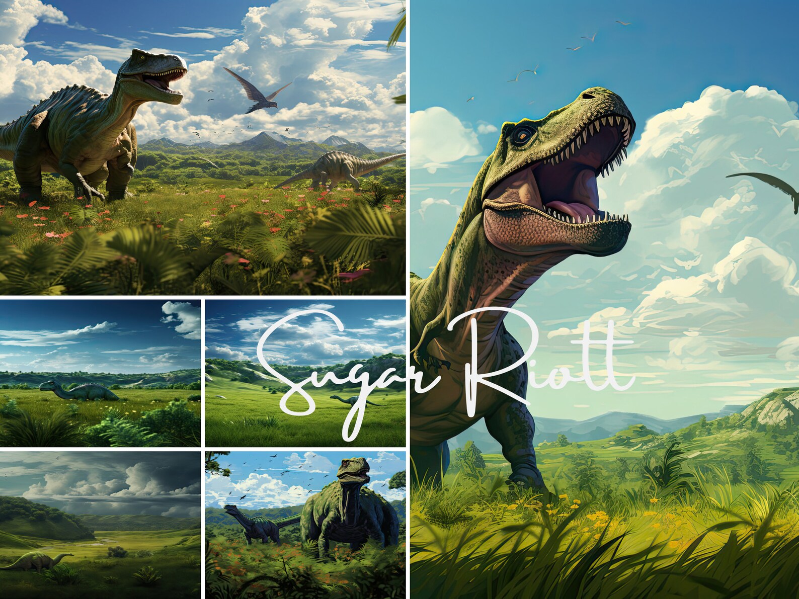 12 Dinosaur Digital Backgrounds for Zoom, Twitch, Teams, Skype ...