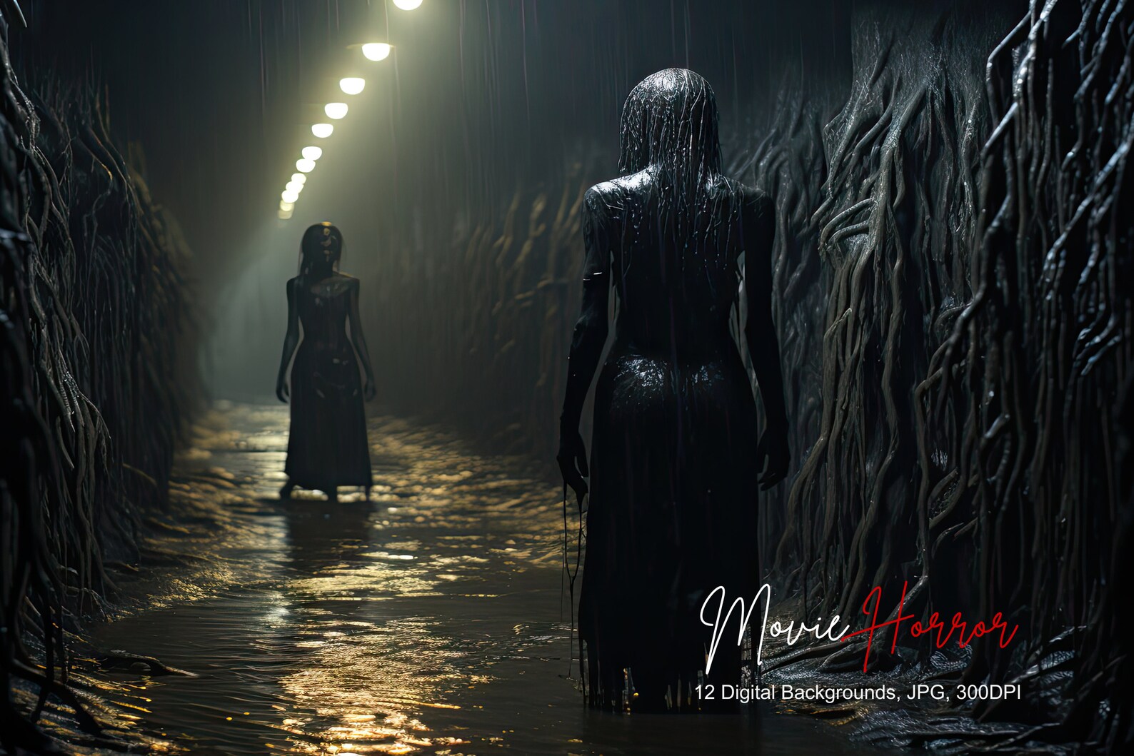 12 Horror Movie Inspired Digital Backgrounds, Creepy, Gothic, Macabre ...