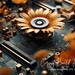 12 Circuit Board Flowers Digital Background, Electronic Plant Life ...