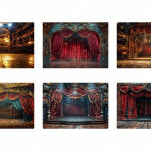 12 Theater Digital Backgrounds, Crafts, Zoom Twitch Youtube, Posters ...