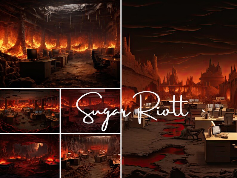 12 Office in Hell Backgrounds for Teams,zoom, Skype Calls, Photography ...