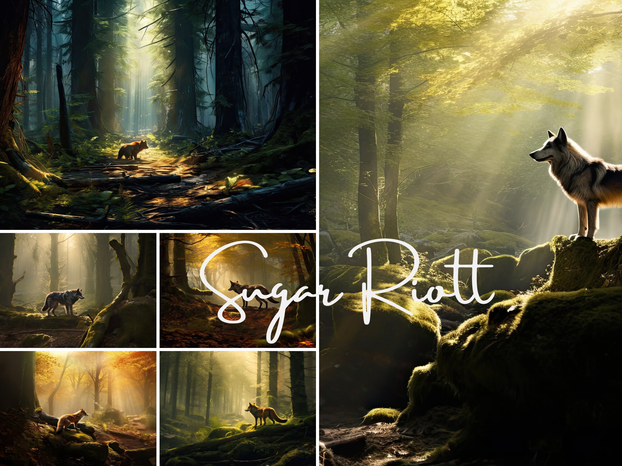 12 Wolves Den Digital Backgrounds, Zoom Teams Skype Discord Streaming ...