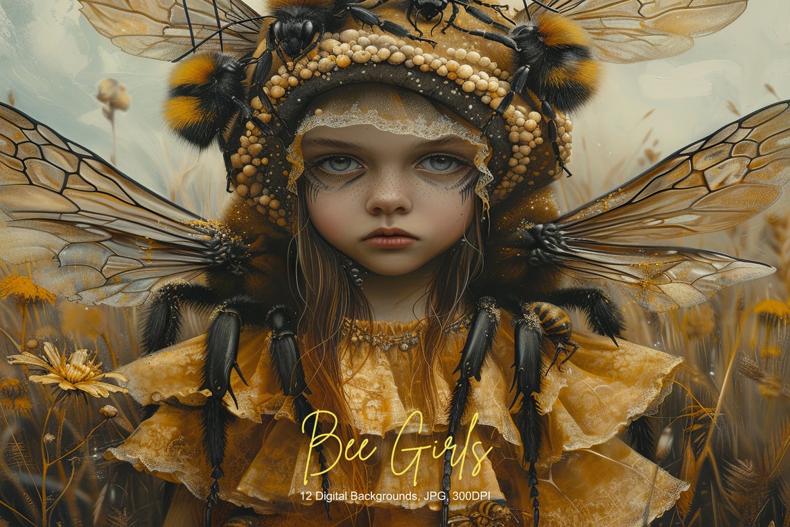 15 Disturbingly Quirky Bumblebee Digital Backgrounds Wallpapers, Honey ...