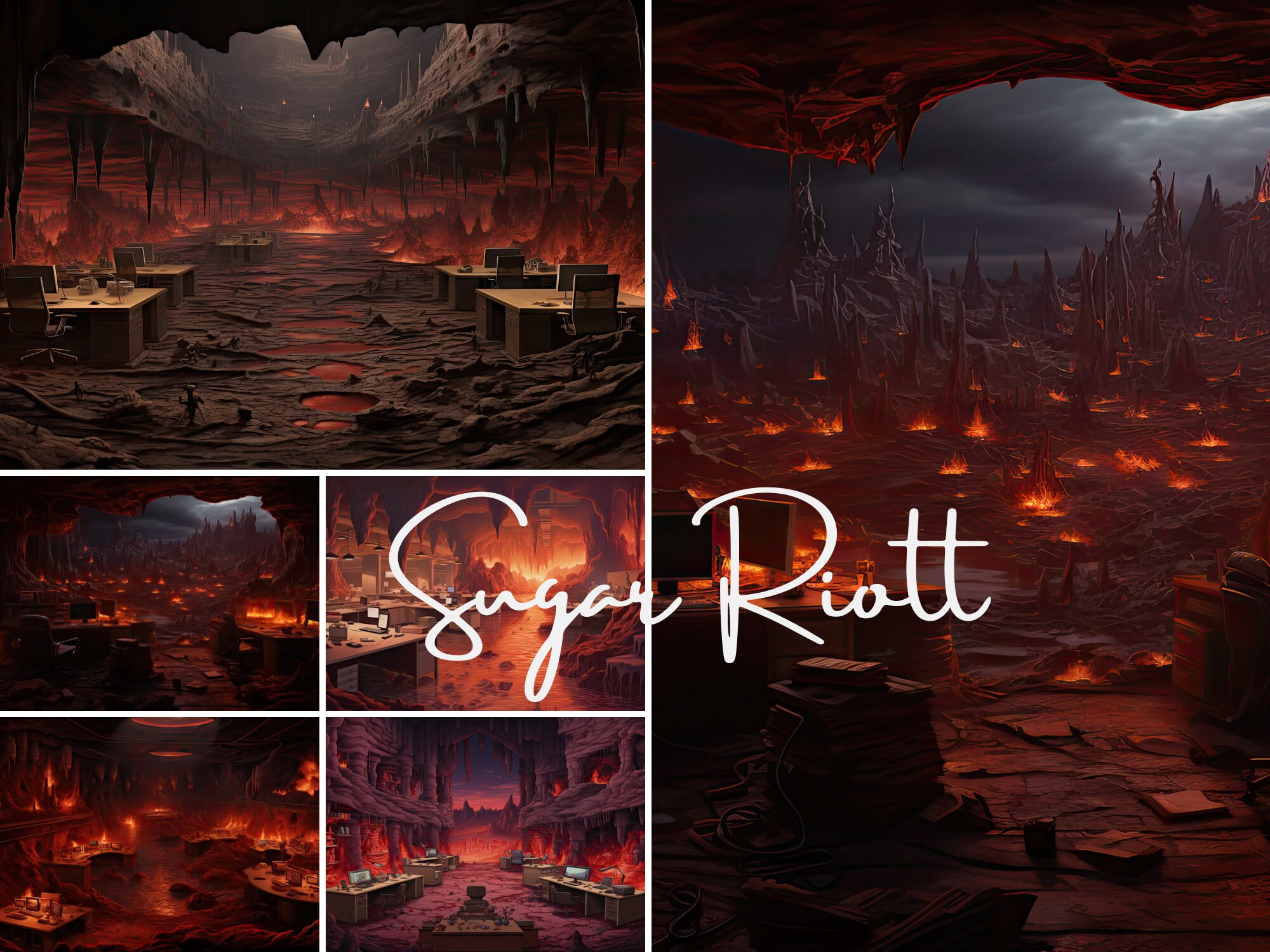 12 Office in Hell Backgrounds for Teams,zoom, Skype Calls, Photography ...