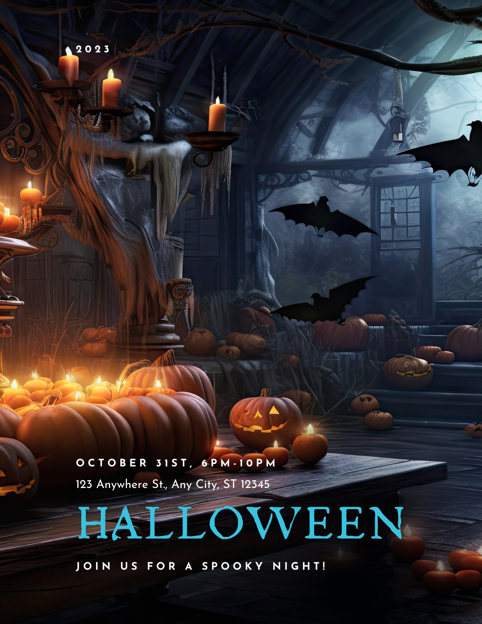 12 Pumpkin Party Halloween Digital Backgrounds - Disturbing, Creepy ...